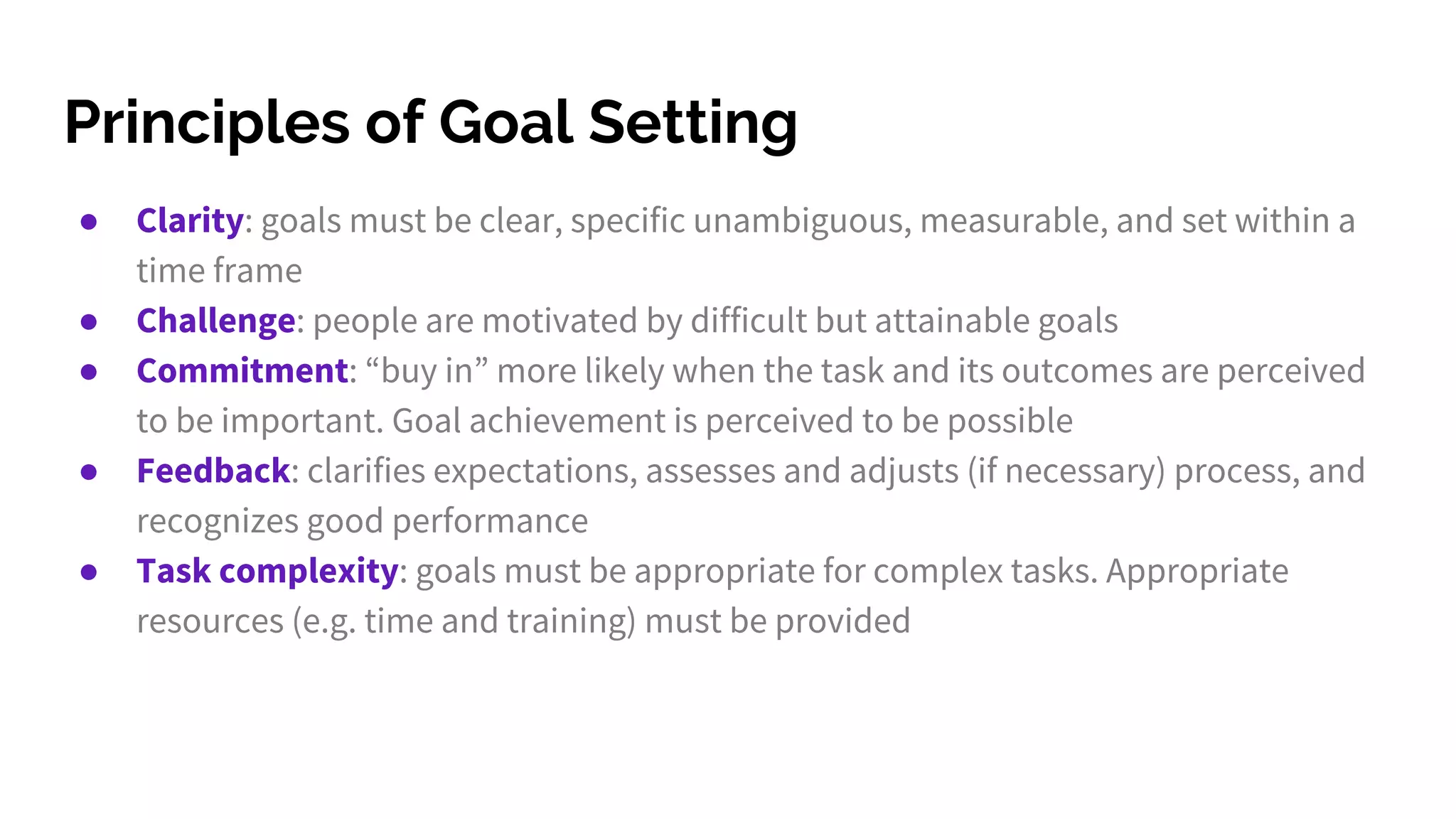 Goal Setting in Motivation Theory | PDF