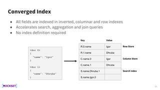 Sub-Second SQL Search, Aggregations and Joins with Kafka and Rockset | Dhruba Borthakur, Rockset ...