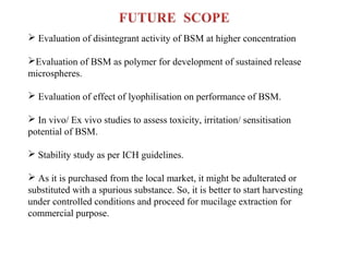 Dhruti Avlani - Basil Seed Mucilage | PPT