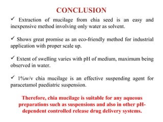 Dhruti Avlani - Chia Seed Mucilage | PPT