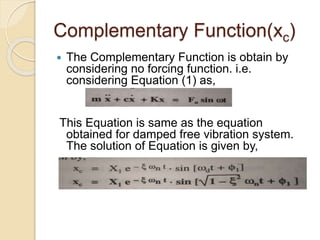 FORCE DAMPRD VIBRATION | PPT