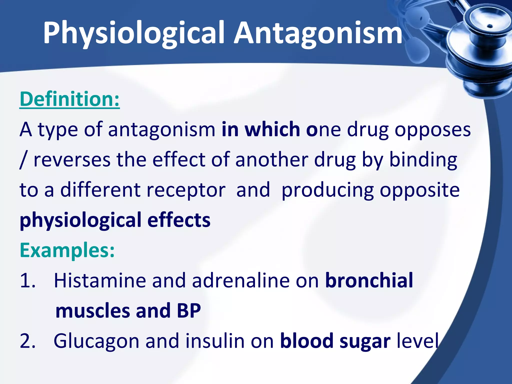 Combined effects of Drugs, Pharmacology | PPT