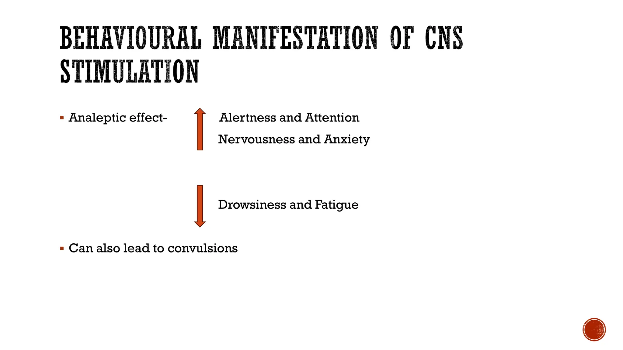 CNS stimulant & depressant models | PDF