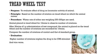 CNS stimulant & depressant models | PDF
