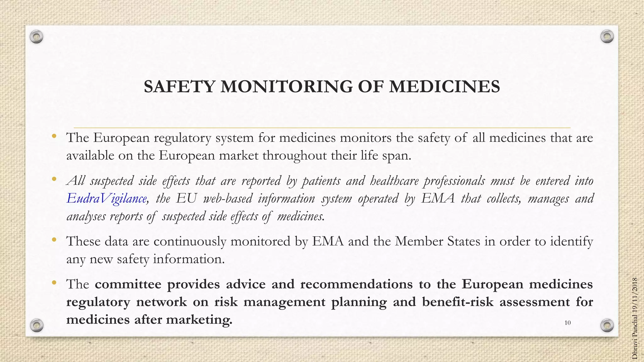 REGULATORY REQUIREMENTS OF EU, MHRA, TGA AND RoW COUNTRIES | PPTX
