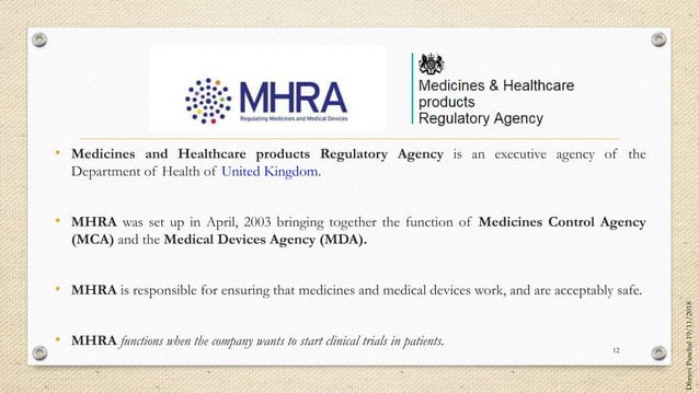 REGULATORY REQUIREMENTS OF EU, MHRA, TGA AND RoW COUNTRIES | PPTX | Pharmaceutical Industry ...