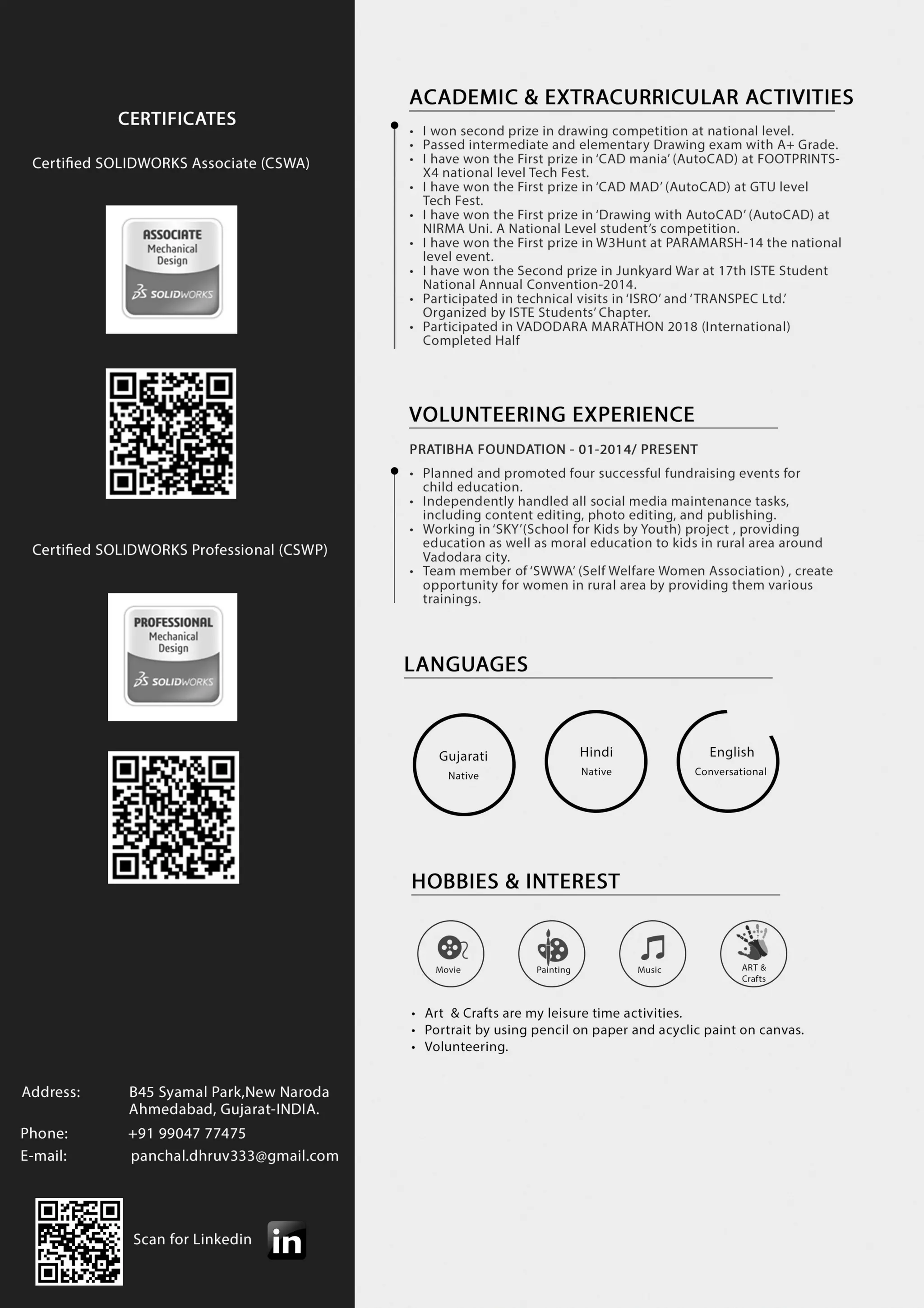 Creative and Formated Resume | PDF