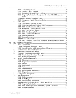 DHS 4300A Sensitive Systems Handbook | PDF