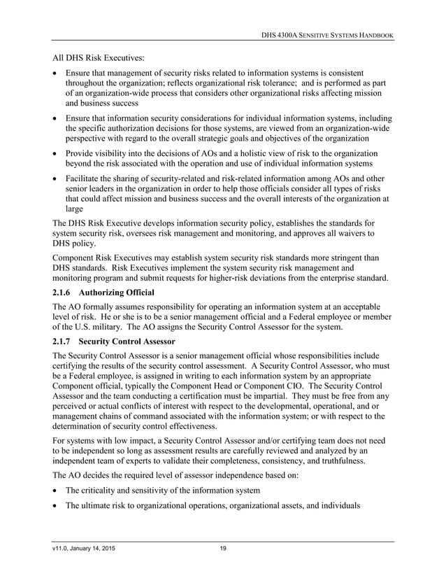 DHS 4300A Sensitive Systems Handbook | PDF