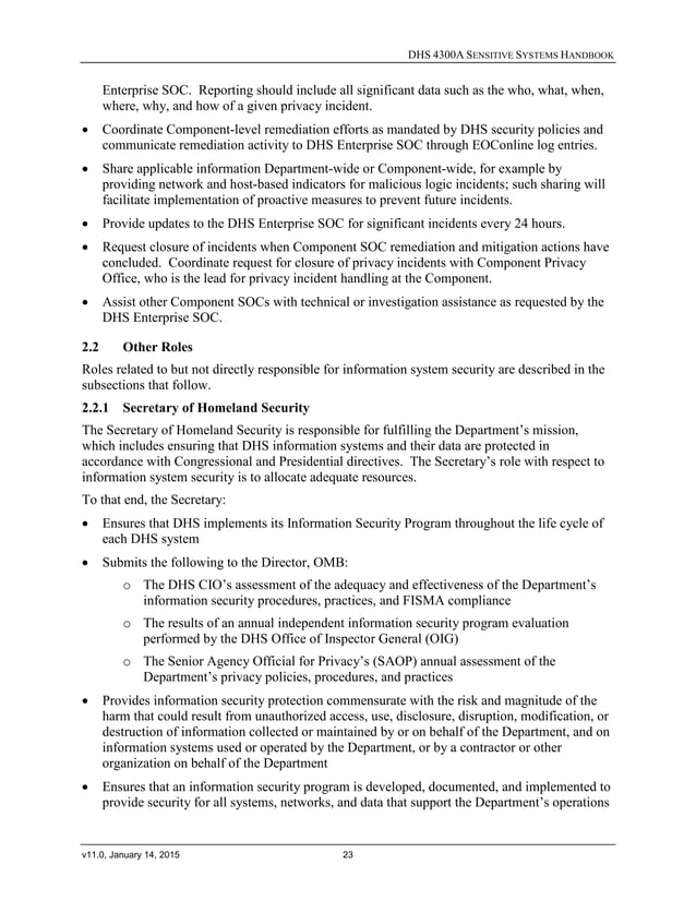 DHS 4300A Sensitive Systems Handbook | PDF
