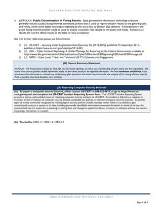 Russian Hacker Cyber Threats to US Voting Infrastructure | PDF