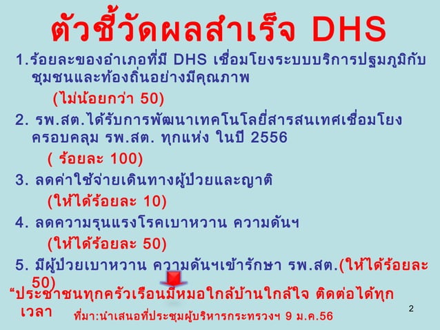 District Health System : DHS | PPT