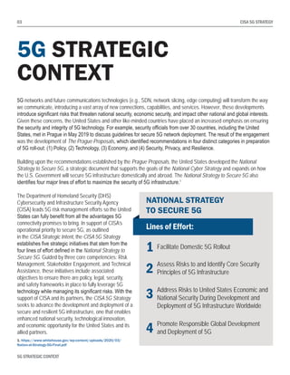 DHS CISA 5G Strategy 2020 | PDF