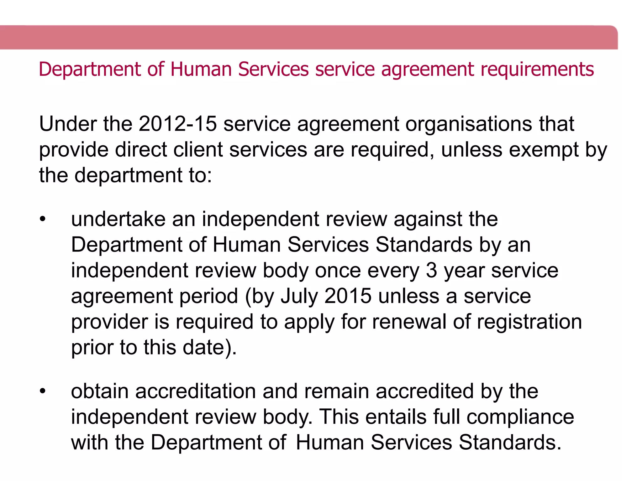 Sophie Buffey: Standards and Regulation Unit, Department of Human ...