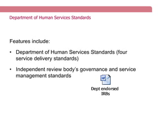 Sophie Buffey: Standards and Regulation Unit, Department of Human ...