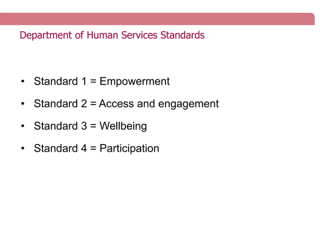 Sophie Buffey: Standards and Regulation Unit, Department of Human ...