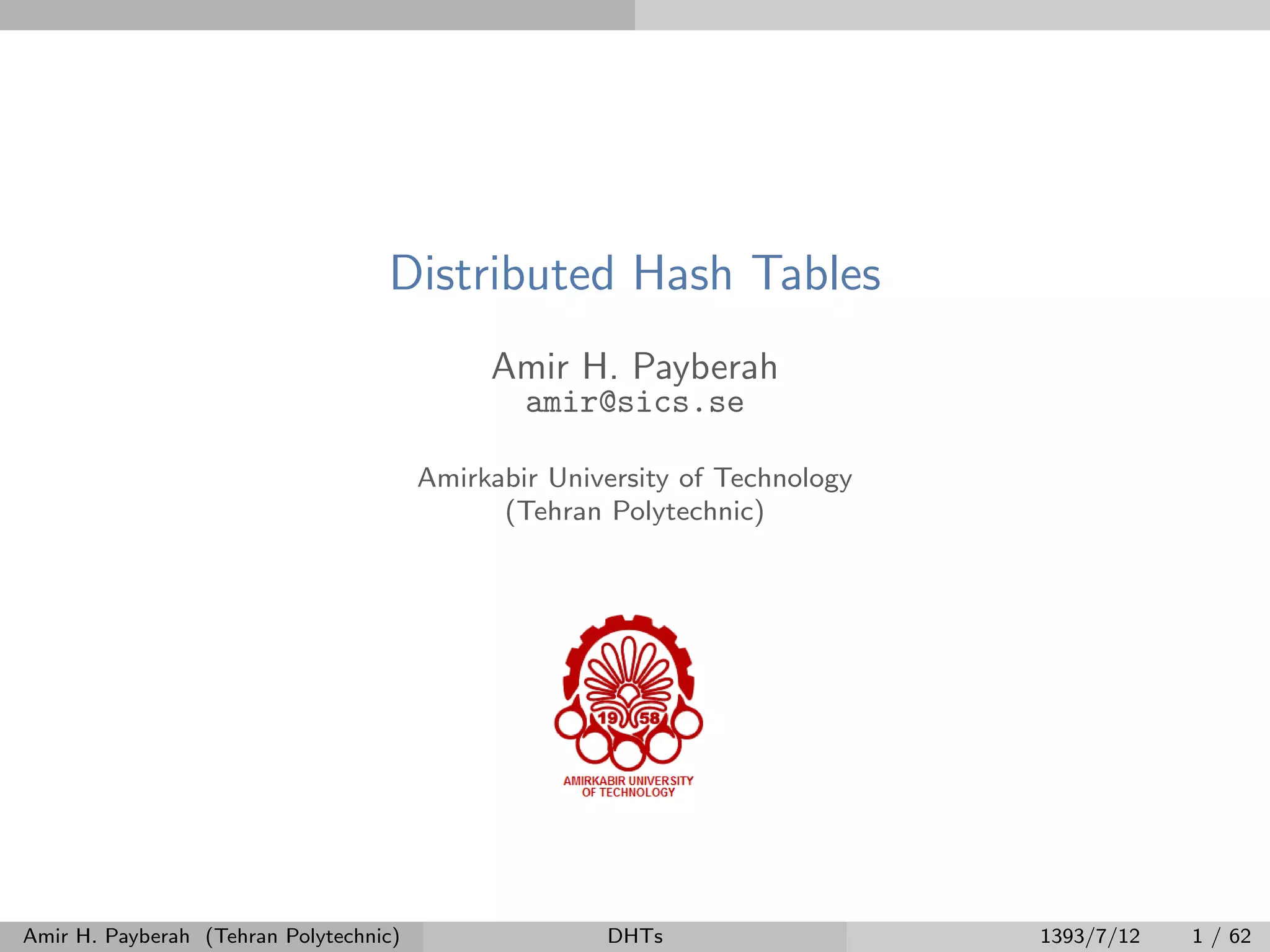 Distributed Hash Table | PDF