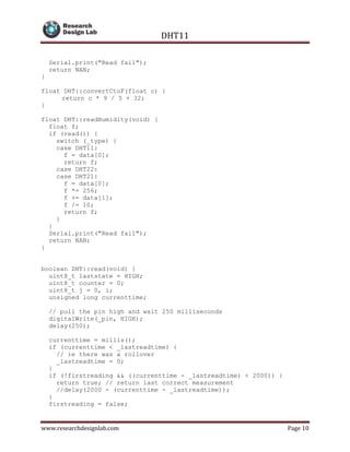 DHT11 Digital Temperature and Humidity Sensor | PDF