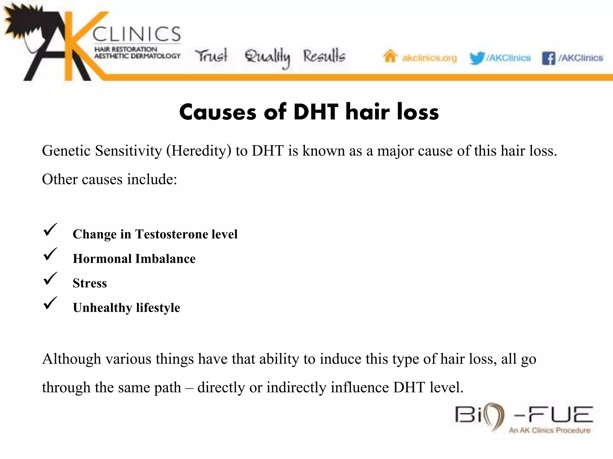 Everything you need to know about DHT & Hair loss | PPTX
