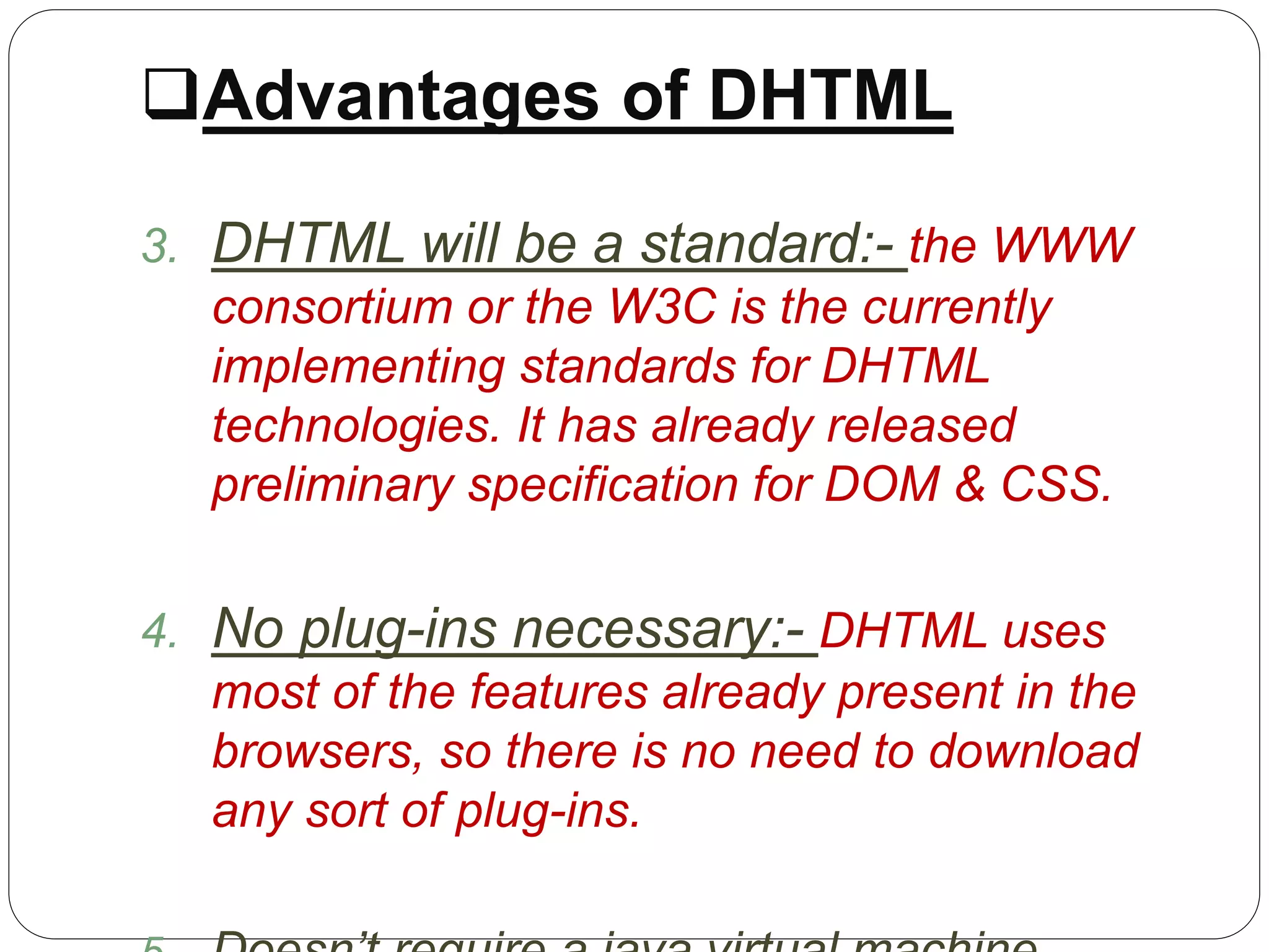 Dhtml | PPTX