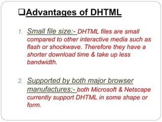 Dhtml | PPTX