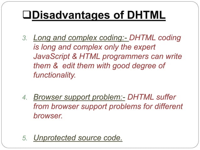 Dhtml | PPTX