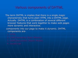 WEB DEVELOPMENT | PPTX