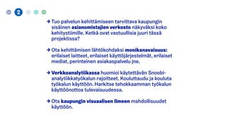 To do -lista digitaalisten palvelujen kehittäjille | PPT