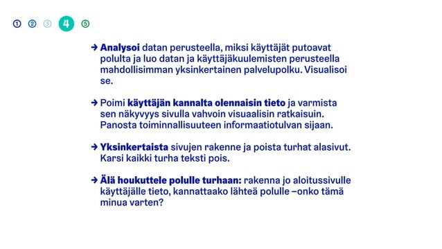 To do -lista digitaalisten palvelujen kehittäjille | PPT
