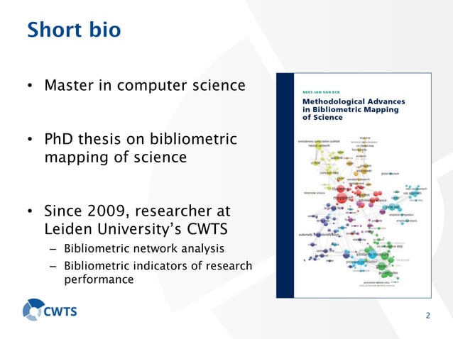 VOSviewer and CitNetExplorer: Software tools for bibliometric analysis ...