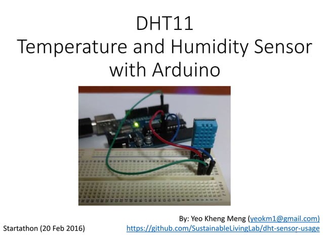 DHT11 with Arduino | PPTX | Computing | Technology & Computing
