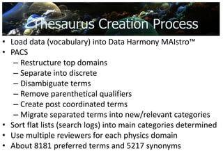 Developing the AIP Thesaurus: The Platform for an Ontology | PPTX ...