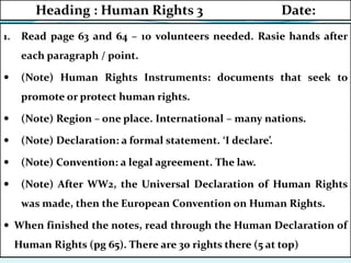 Human rights 3 | PPTX