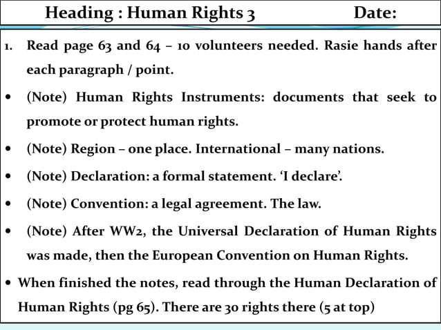 Human rights 3 | PPTX | Education