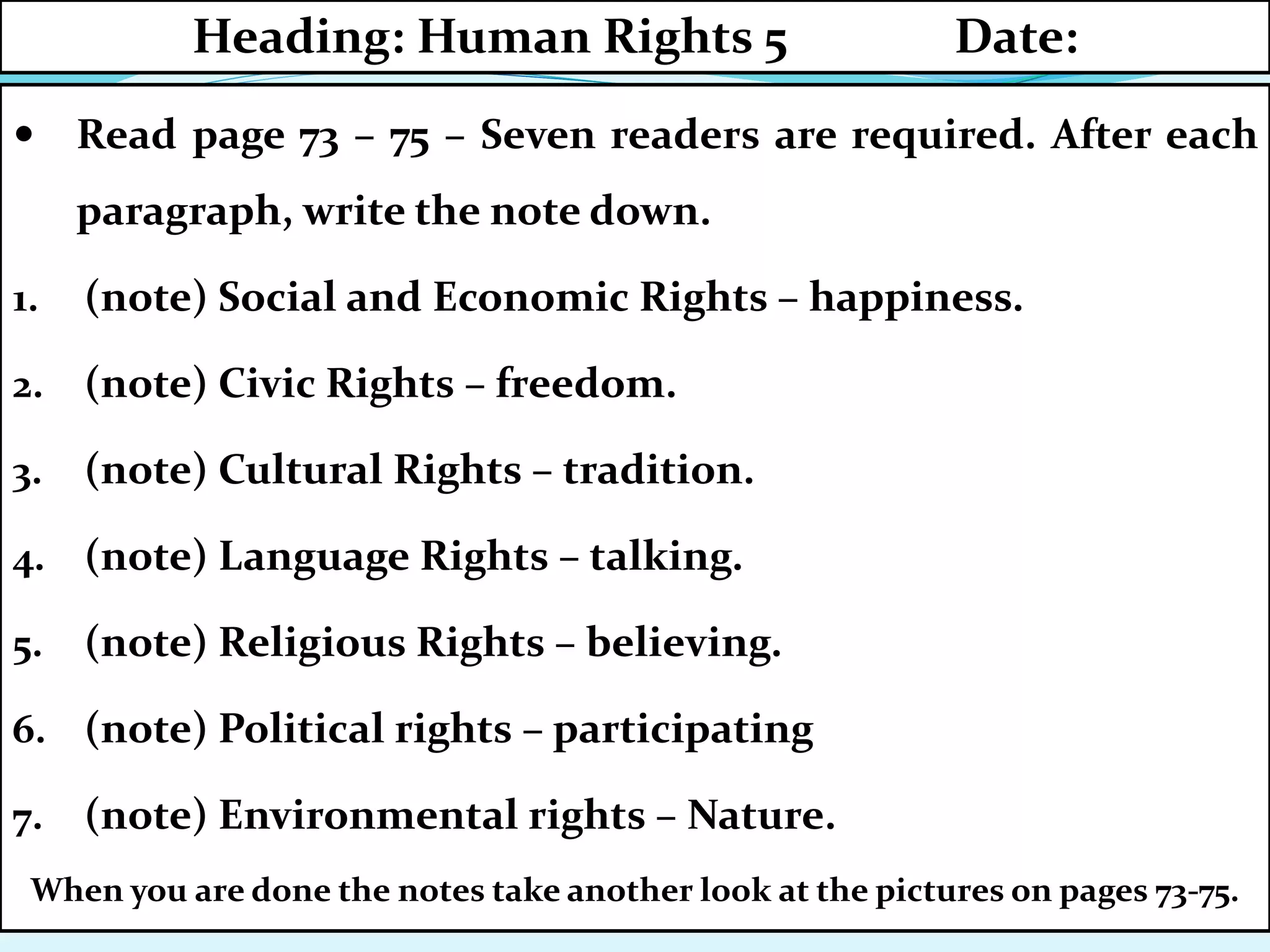 Human rights 5 | PPTX