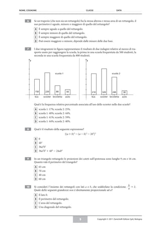 Matematica 2simulazione provainvalsi_biennio_zanichelli | PDF