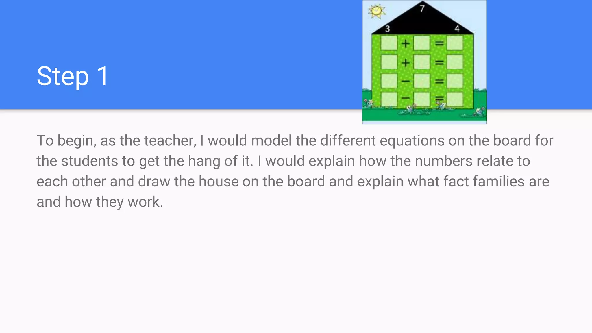 Fact family lesson | PPTX