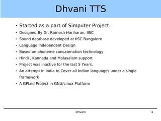 Dhvani TTS | PPT | Free Download