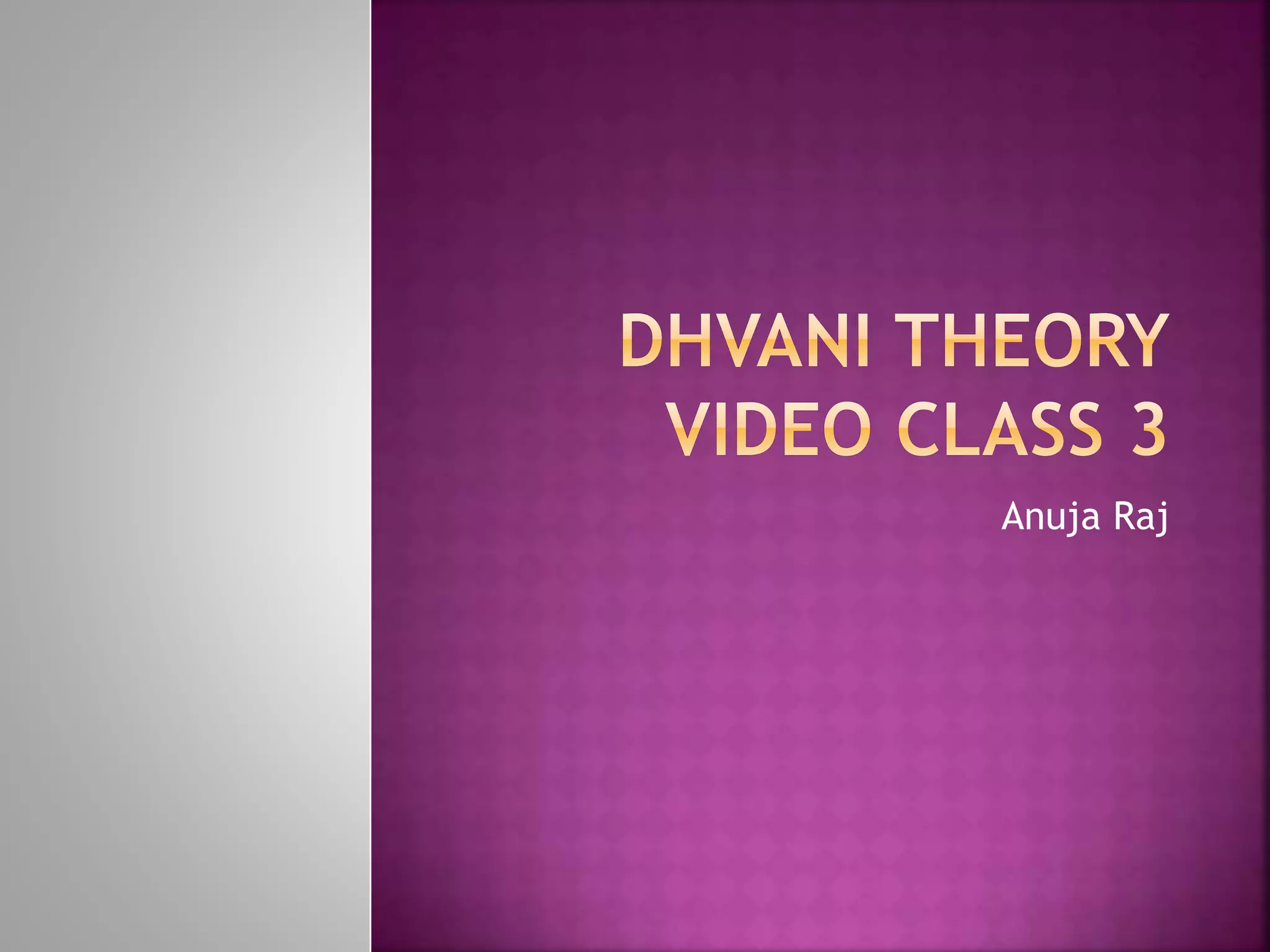 Dhvani theory | PPT