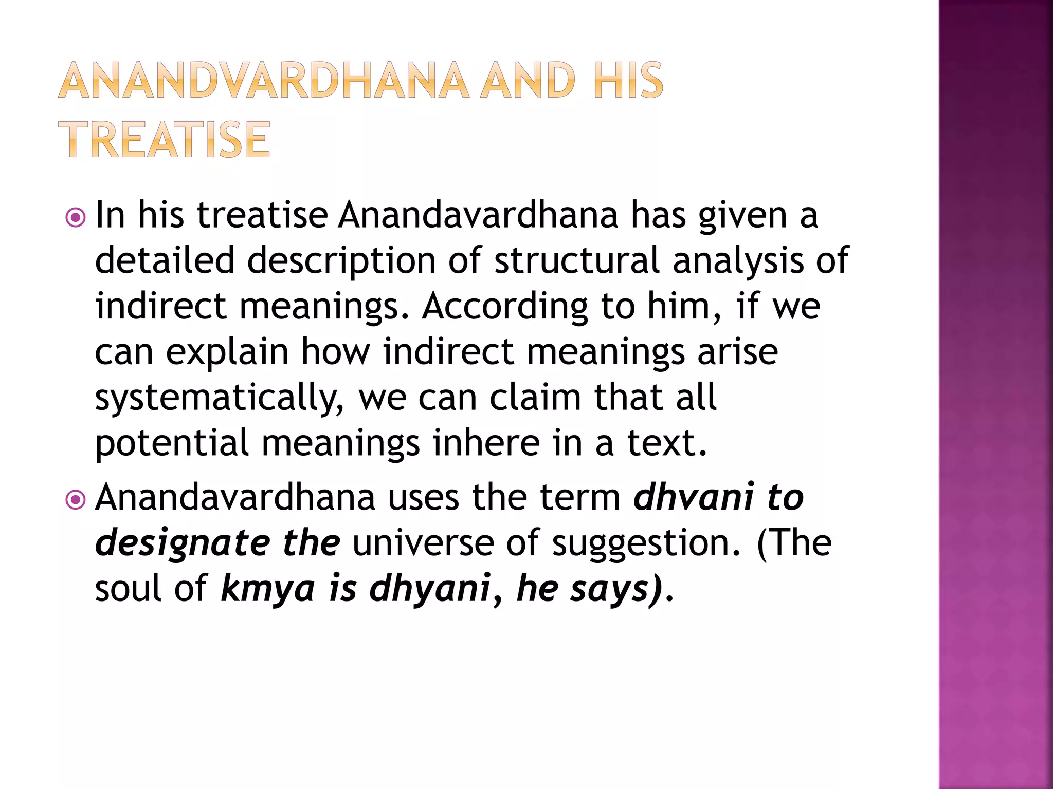 Dhvani theory | PPT