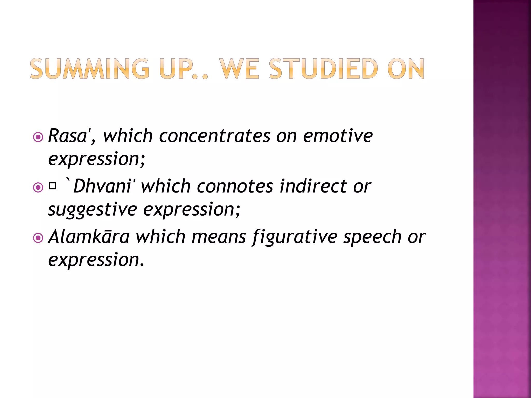 Dhvani theory | PPT