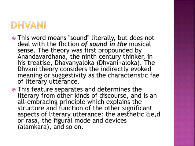 Dhvani theory | PPT
