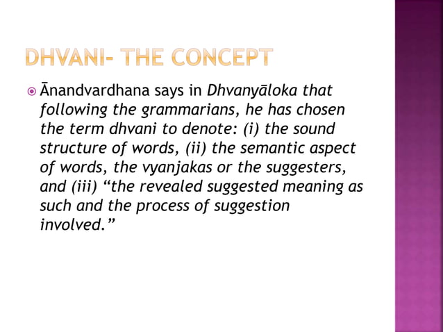 Dhvani theory | PPT