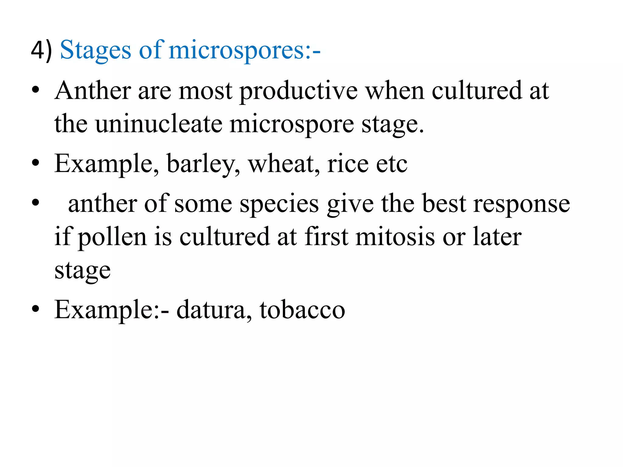 production of double haploid plants | PPTX