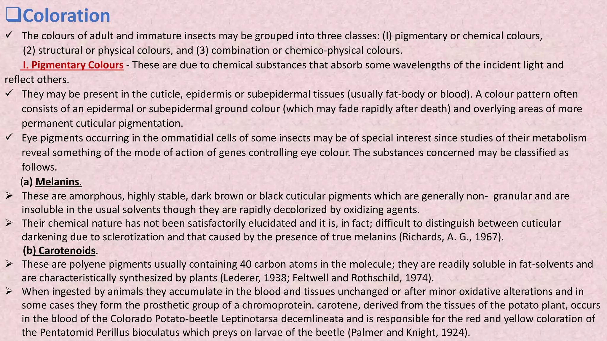 Insect body wall: It’s structure,cuticular outgrowth, colouration and ...