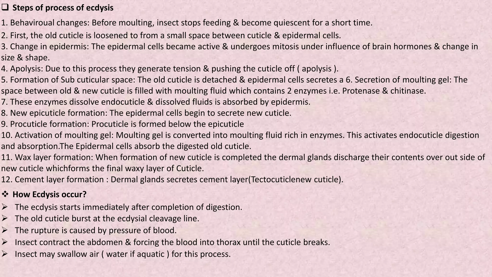 Insect body wall: It’s structure,cuticular outgrowth, colouration and ...