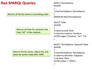DHWI Linked Open Data - What I Did | PPT