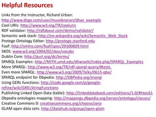 DHWI Linked Open Data - What I Did | PPT