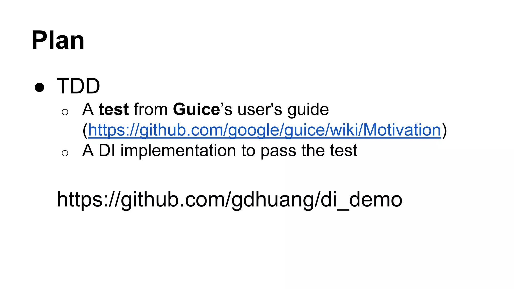 Implement Dependency Injection in Java | PPT