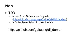 Implement Dependency Injection in Java | PPT